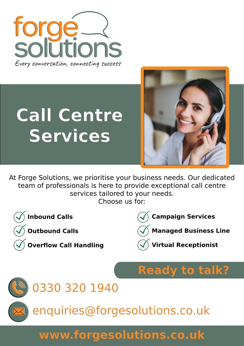 Forge Solutions | Call Centres, Bury